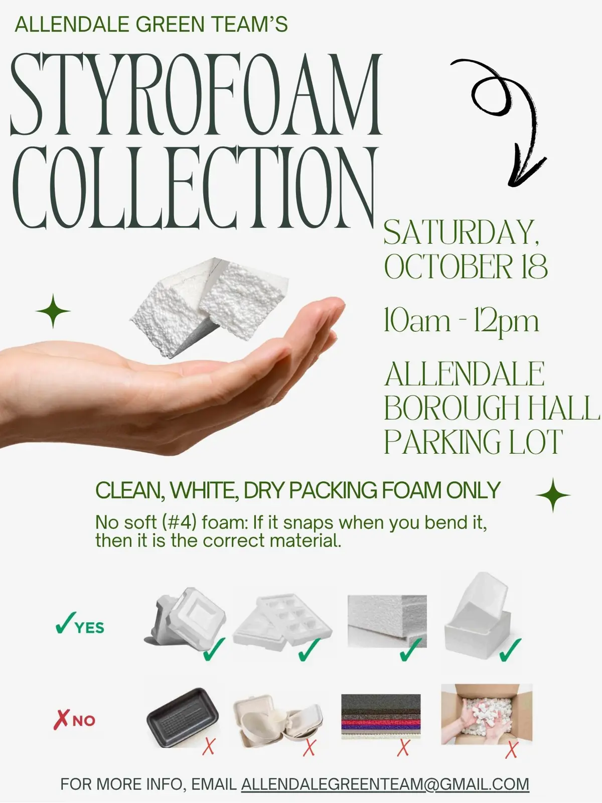 Styrofoam Collection | Borough of Allendale